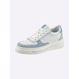 Heine Damen Sneaker, Wei&szlig;, Gr. 38, Sneakers & Schn&uuml;rer, Material: Rindsleder