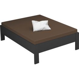 Rauch Futonbett &raquo;Aditio&laquo; ohne Kopfteil grau Liegefl&auml;che L&auml;nge B: 200cm x 140cm, H&ouml;he Bett: 50cm, ohne Matratze