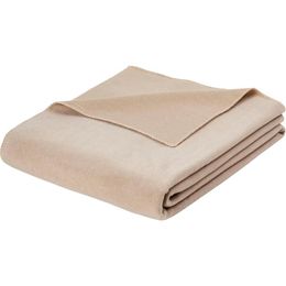 Estella Wohndecke &raquo;Trevi&laquo; mit H&auml;keleinfassung, Kuscheldecke beige Baumwolle, Mischgewebe, Polyester B/L: 160cm x 200cm