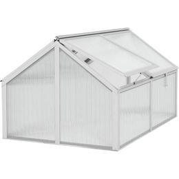 Vitavia Fr&uuml;hbeet &raquo;Zola&laquo; BxTxH: 89x124x71 cm, HKP 4mm silber B/H/T: 89cm x 71,3cm x 124,3cm