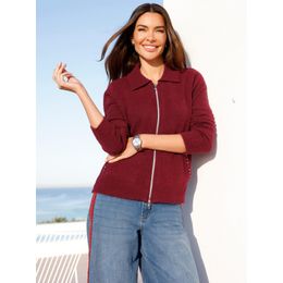 Heine Damen Strickjacke, Rot, Gr. 46, Strickjacken, Material: Polyacryl