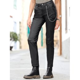 Heine Damen Hose, Schwarz, Gr. 38, R&ouml;hrenhosen, Material: Viskose