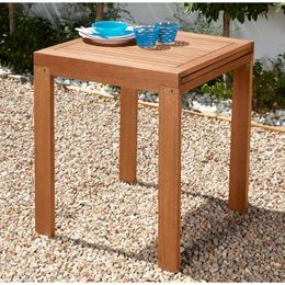Merxx Gartentisch &raquo;Borkum&laquo; 70x130 cm braun B/H/T: 70cm x 74cm x 130cm