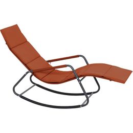 siena GARDEN Gartenliege &raquo;Aliano&laquo; Schaukelliege mit Kissen, in rot rot Obermaterial: 100% Polyester Einheitsgr&ouml;&szlig;e