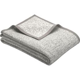 Bugatti Wohndecke &raquo;Amersfoort&laquo; mit dezentem Muster, Kuscheldecke grau Mischgewebe B/L: 150cm x 200cm