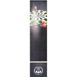 PRIMAflor-Ideen in Textil L&auml;ufer &raquo;Dartteppich LONDON&laquo; rechteckig 5 mm H&ouml;he Dartmatte mit offiziellem Spielabstand 237 cm, rutschhemmend schwarz 