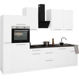 Wiho-K&uuml;chen wiho K&uuml;chen K&uuml;chenzeile &raquo;Unna&laquo; mit E-Ger&auml;ten, Breite 310 cm wei&szlig; B/H/T: 310cm x 60cm, Elektro-Kochfeld