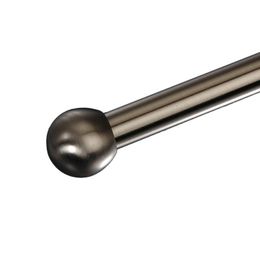 Liedeco Gardinenstangen-Endst&uuml;ck &raquo;Kugel - France&laquo; 20 mm silber Einheitsgr&ouml;&szlig;e