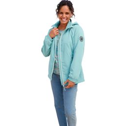 CR&Eacute;ATION L Damen &Uuml;bergangsjacke mit Tunnelzug auf Taillenh&ouml;he ozean Gr&ouml;&szlig;e 40