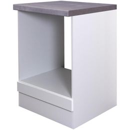 Flex-Well Herdumbauschrank &raquo;Kopenhagen&laquo; (B x H x T) 60 x 85 x 60 cm wei&szlig; Holzwerkstoff Wei&szlig;, B/H/T: 60cm x 86cm x 57cm