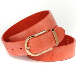 Anthoni Crown Damen Lederg&uuml;rtel Pflanzlich gegerbter Vollrindlederg&uuml;rtel pink 110