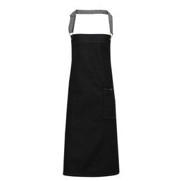 Premier Unisex Erwachsene Bezirk gewachst Look Denim L&auml;tzchen Sch&uuml;rze (Black Denim)