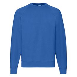 Fruit of the Loom - "Classic" Sweatshirt f&uuml;r Herren Raglan&auml;rmel (K&ouml;nigsblau)