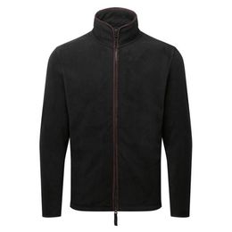 Premier Mens Artisan Fleece-Jacke (Schwarz/Braun)