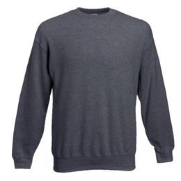 Fruit of the Loom Herren Classic 80/20 Heather Set-in Sweatshirt (dunkle Heather Grey)