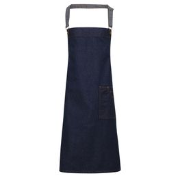Premier Unisex Erwachsene Bezirk gewachst Look Denim L&auml;tzchen Sch&uuml;rze (Indigo Denim)