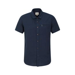 Mountain Warehouse Herren Kokosnuss Slub Kurzarm-Shirt (dunkelblau)