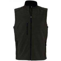 SOLS Herren Rallye Soft Shell Bodywarmer Jacke (Schwarz)