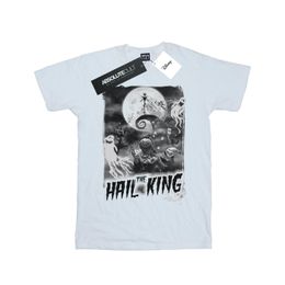 Disney - "Nightmare Before Christmas Hail The King" T-Shirt f&uuml;r Herren (Wei&szlig;)