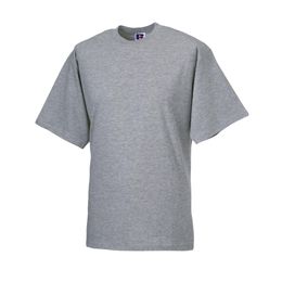 Russel Athletic Russell Herren Organik T-Shirt Kurzarm (Hellgrau)