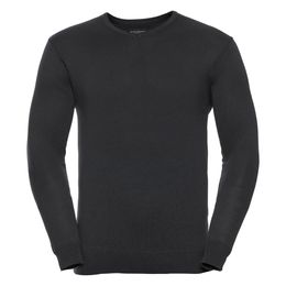 Russel Athletic Russell Collection Herren V-Ausschnitt gestrickt Pullover Sweatshirt (Schwarz)