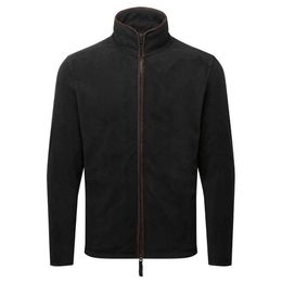 Premier Mens Artisan Fleece-Jacke (Schwarz/Braun)