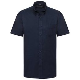 Russel Athletic Russell Collection - Hemd Pflegeleicht f&uuml;r Herren kurz&auml;rmlig (Leuchtend Navy-Blau)