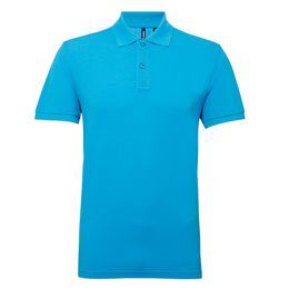 Asquith & Fox Herren Kurzarm Performance Blend Polo Shirt (T&uuml;rkis)
