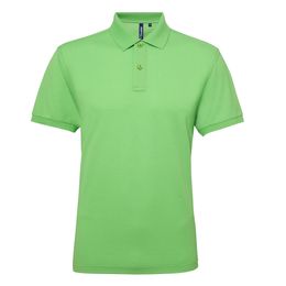 Asquith & Fox Herren Kurzarm Performance Blend Polo Shirt (Limette)