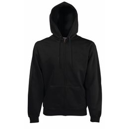 Fruit of the Loom Herren Premium 70/30 Hooded Zip-Up Sweatshirt / Hoodie (Schwarz)