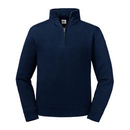 Russel Athletic Russell Herren Authentic Zip Neck Sweatshirt (French Navy)