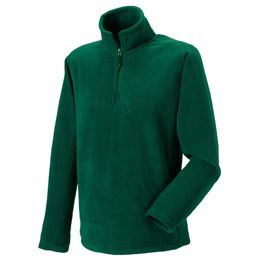 Russel Athletic Russell - Fleece-Oberteil mit kurzem Rei&szlig;verschluss f&uuml;r Herren (Flaschengr&uuml;n)