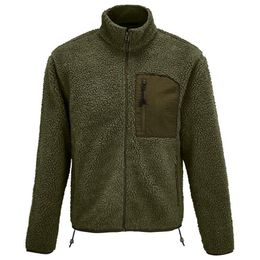 SOLS Unisex Erwachsene Fury Sherpa Fleece Jacke (Army/Dark Army)