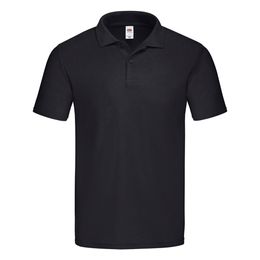 Fruit of the Loom - "Original" Poloshirt f&uuml;r Herren/Damen Unisex (Schwarz)