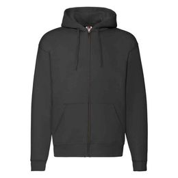 Fruit of the Loom Unisex Adult Premium Full Zip Hoodie (Schwarz)