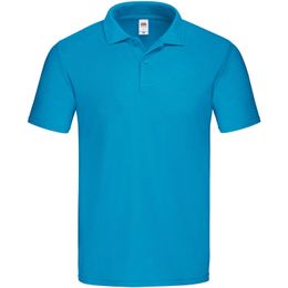 Fruit of the Loom Herren Original Pique Polo Shirt (Azurblau)