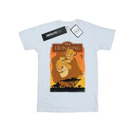 Disney Herren Der K&ouml;nig der L&ouml;wen Simba und Mufasa T-Shirt (Wei&szlig;)