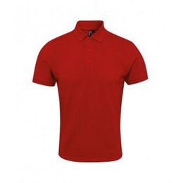 Premier Herren Coolchecker Plus Piqu Polo Shirt (Rot)