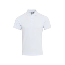 Premier Mens Coolchecker Plus Pique Polo mit CoolPlus (Wei&szlig;)