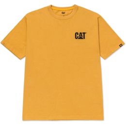 Caterpillar - "Trademark" T-Shirt f&uuml;r Herren (Senf)