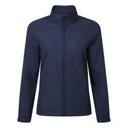 Premier Womens/Ladies Windchecker Recycled Printable Soft Shell Jacket (Navy)