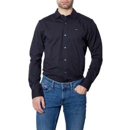 Tommy Jeans TJM Original Herrenhemd Schwarz Baumwolle. Authentische Tommy Jeans Kleidung - Tommy Jeans Streetwear/Sportswear Design - Tommy Jeans f&uuml;r M&auml;nner - Tommy Jeans Hemd in der Farbe Schwarz passt perfekt zu Ihrem restlichen Garderobe - Material Baumwolle bequem - classic - TJM Original -.