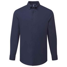 Premier - "Supreme" Formelles Hemd f&uuml;r Herren Lang&auml;rmlig (Marineblau)