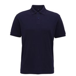 Asquith & Fox Herren-Super-Glattstrick-Poloshirt (Marine)