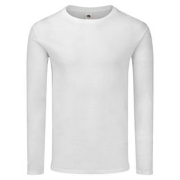 Fruit of the Loom Herren Iconic 150 Langarm T-Shirt (Wei&szlig;)