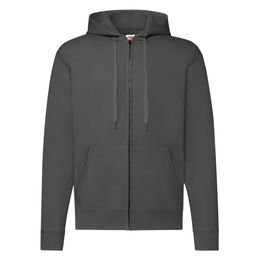 Fruit of the Loom - "Classic" Kapuzenjacke f&uuml;r Herren/Damen Unisex (Hellgrau)