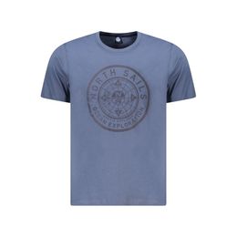 North Sails Blaues Baumwoll Herren T-Shirt