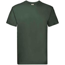 Fruit of the Loom - "Super Premium" T-Shirt f&uuml;r Herren/Damen Unisex (Flaschengr&uuml;n)