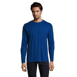 SOLS - "Monarch" T-Shirt f&uuml;r Herren Lang&auml;rmlig (Ultramarin)