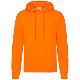 Fruit of the Loom - "Classic" Sweatshirt mit Kapuze f&uuml;r Herren/Damen Unisex (Orange)